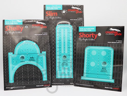 Machine Quilting Rulers Designed by Angela Walters - Set of 3 – Quilted Joy