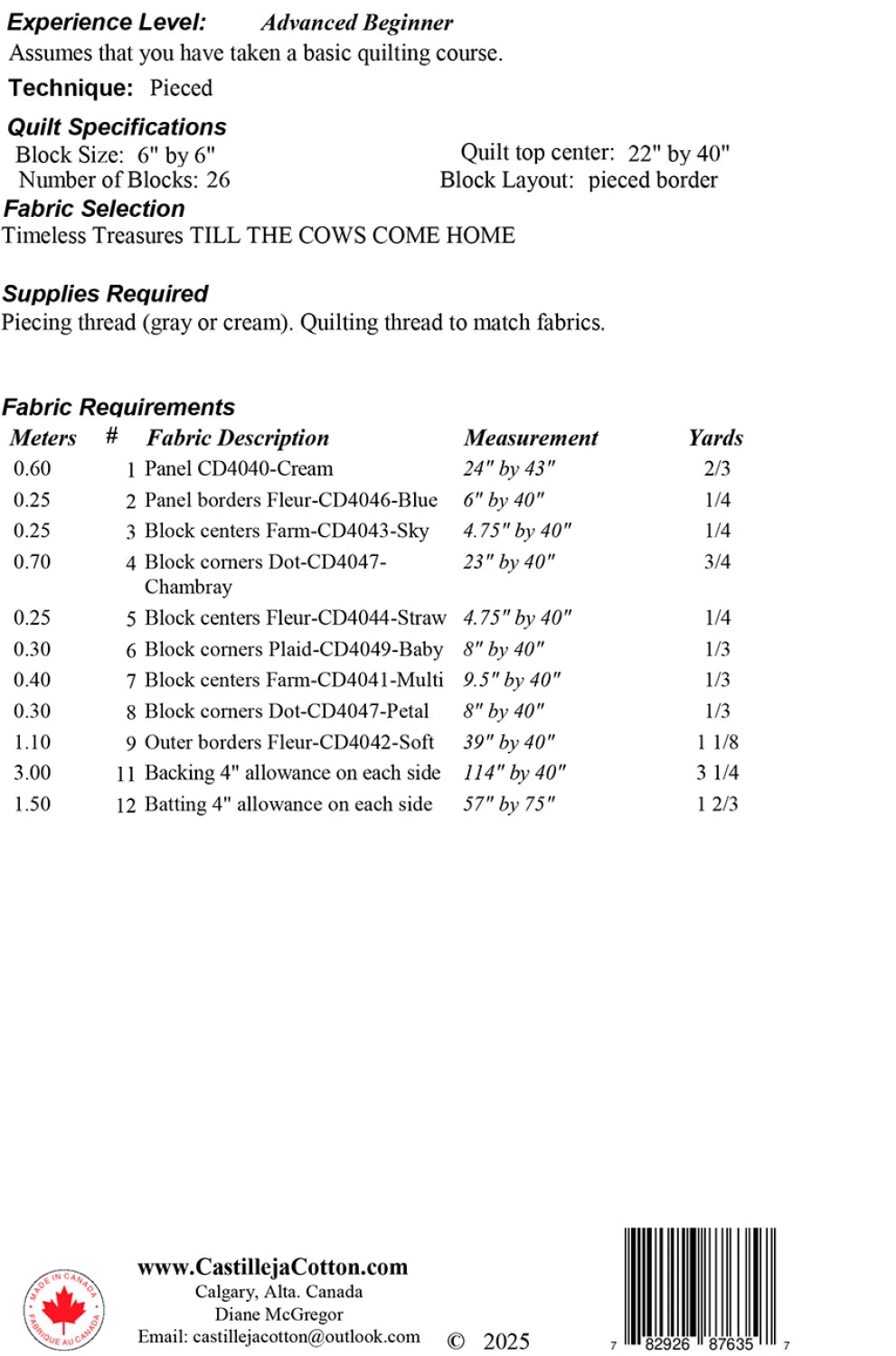 Friendship Cows Quilt Pattern – Quilted Joy