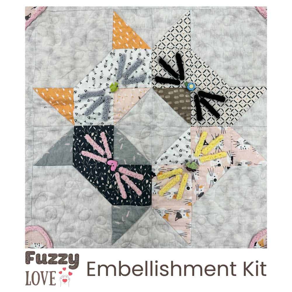 Fuzzy Love Embellishment Kit – Quilted Joy