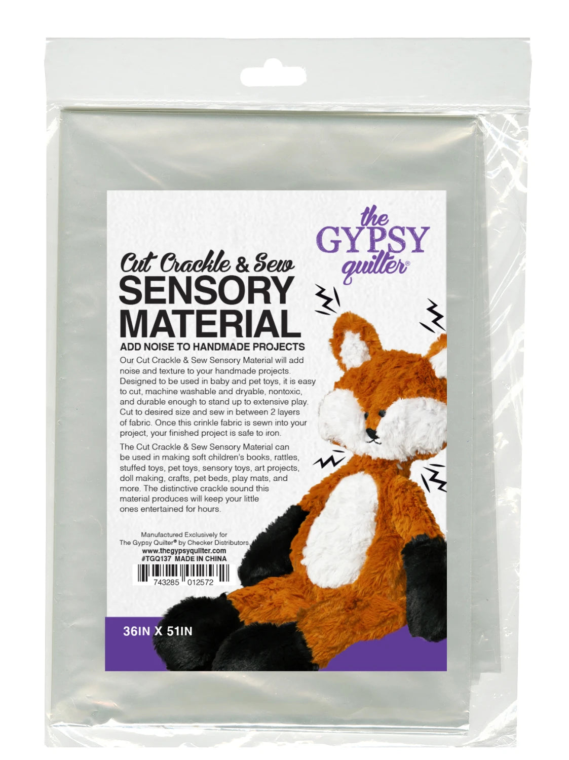 The Gypsy Quilter Cut Crackle and Sew Sensory Material – Quilted Joy