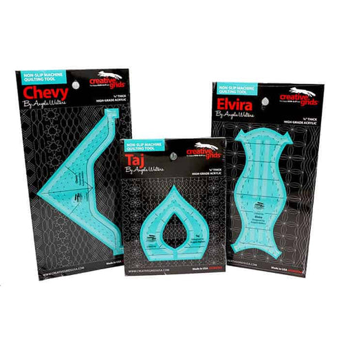 Machine Quilting Rulers Designed by Angela Walters - Set of 3 – Quilted Joy